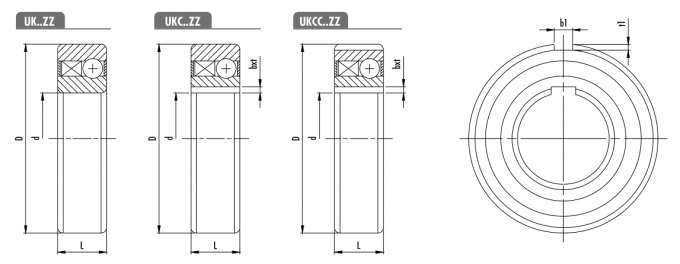 UK30-2RS UKC30-2RS UKCC30-2RS Sprag One Way Clutch Bearings Manufacturer