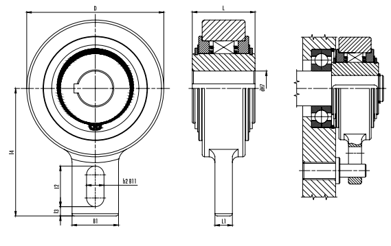GVG80 GVG90 Holdback Bucket Elevator Backstop Clutch